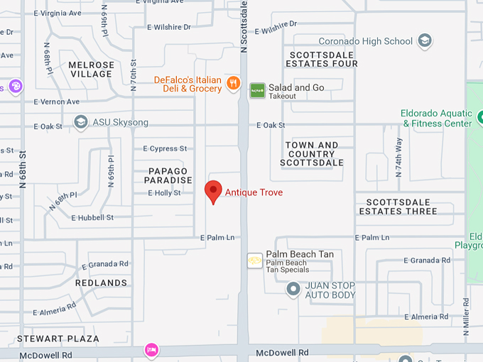 antique trove scottsdale, az 10 map