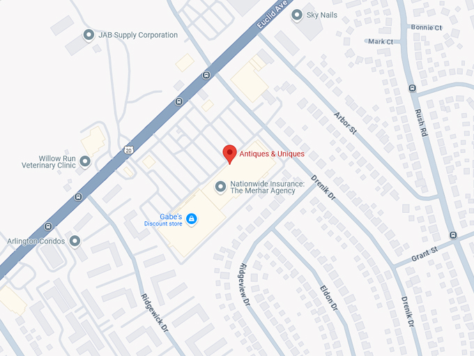 antiques & uniques 10 map