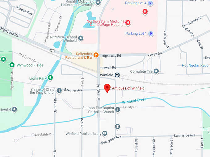 antiques of winfield 10 map