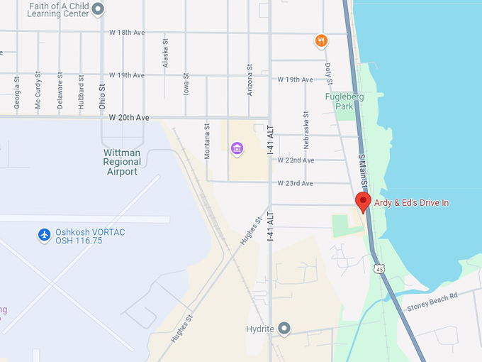 ardy & ed's drive in 10 map