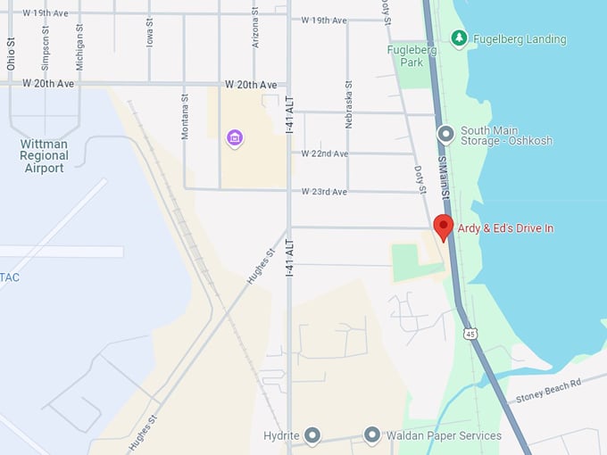 ardy & ed's drive in 10 map