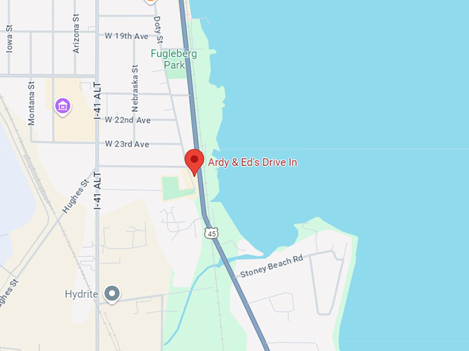 ardy & ed's drive in 10 map