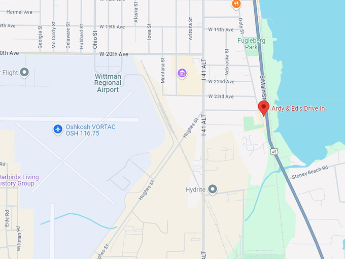 ardy & ed's drive in 10 map