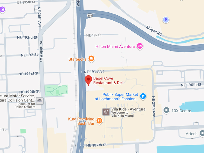 bagel cove restaurant & deli 10 map
