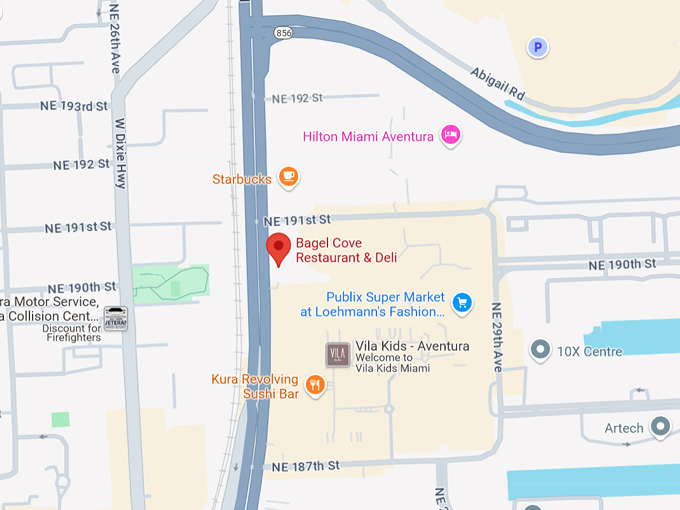 bagel cove restaurant & deli 10 map