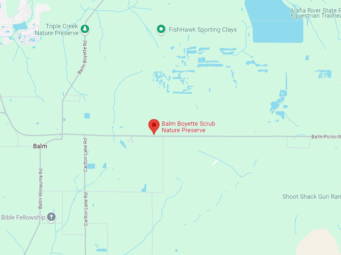 balm boyette scrub nature preserve 10 map