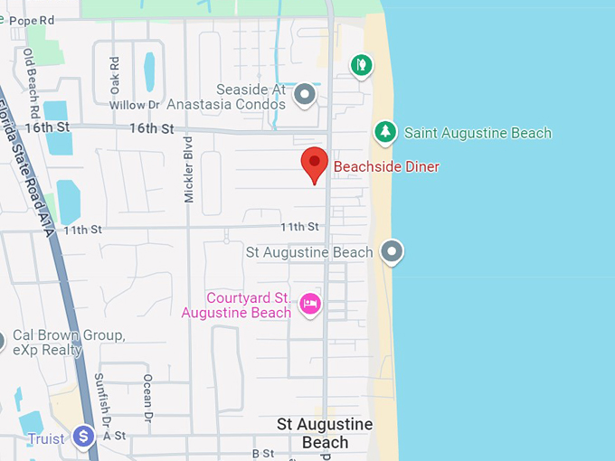 beachside diner 10 map