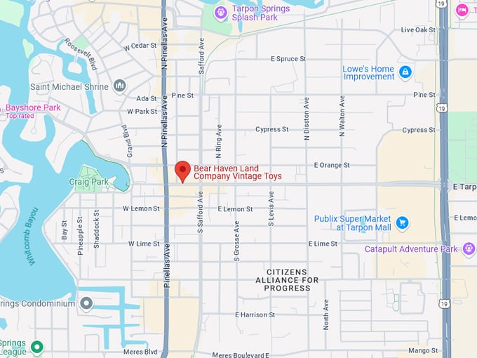 bear haven land company vintage toys 10 map