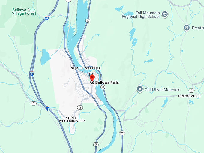 bellows falls, vermont 10 map