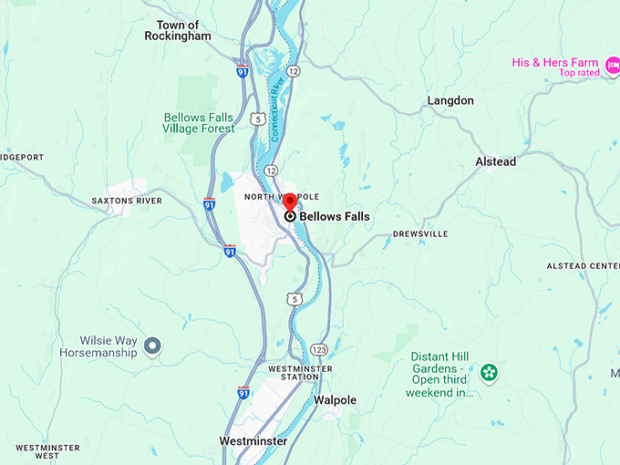 bellows falls, vermont 10 map