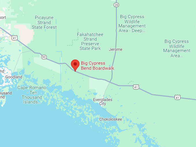 big cypress bend boardwalk 10 map