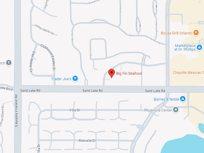 big fin seafood map