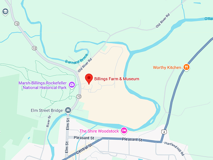 billings farm & museum 10 map