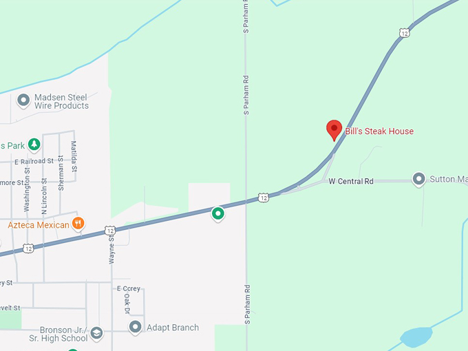 bill's steakhouse 10 map