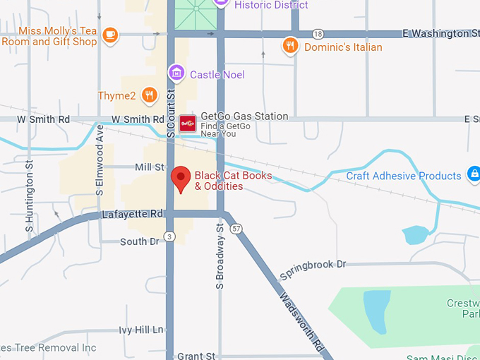 black cat books & oddities 10 map