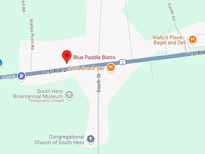 blue paddle bistro map