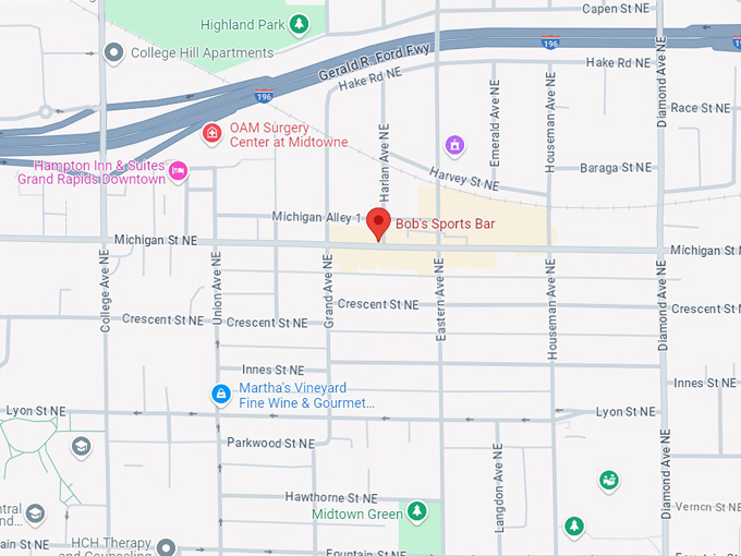 bob's sports bar 10 map