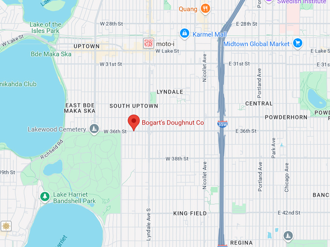 bogart's doughnut co. 10 map