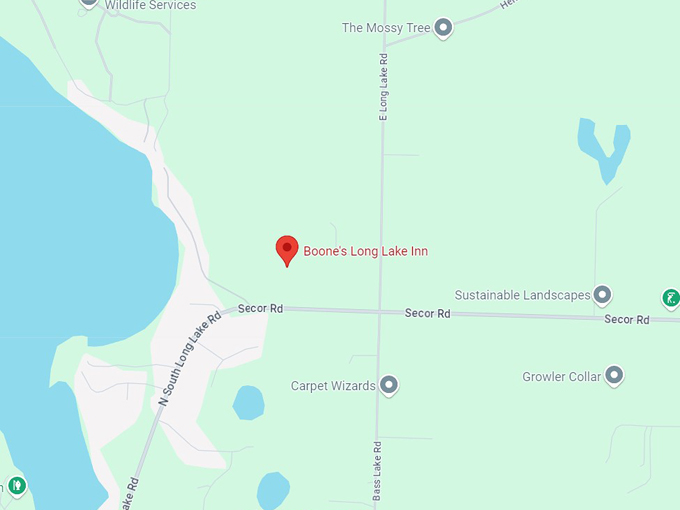 boone's long lake inn 10 map