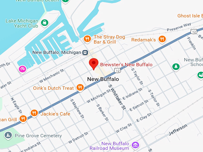 brewster's italian cafe 10 map