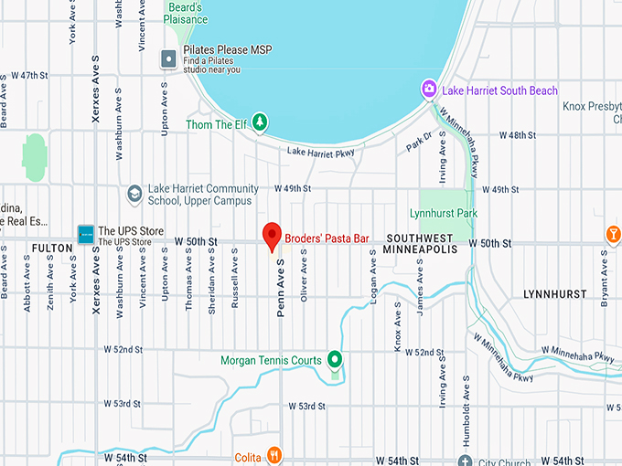 broders&rsquo; pasta bar 10 map