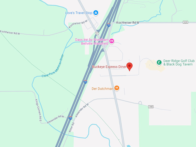 buckeye express diner 10 map