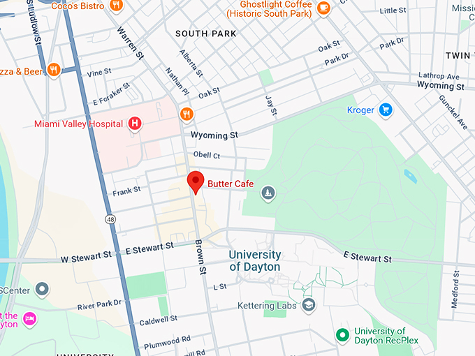 butter cafe 10 map