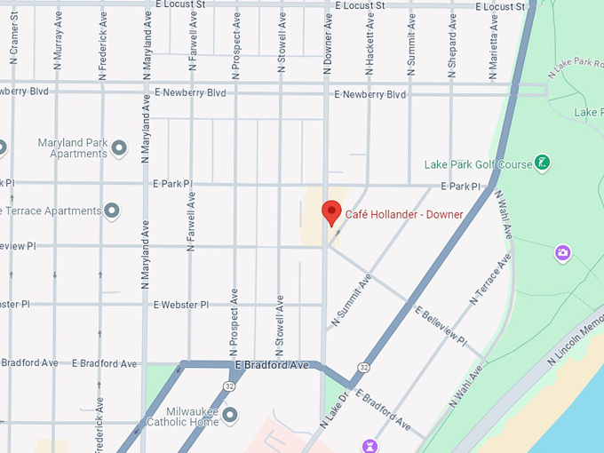 caf&eacute; hollander 10 map