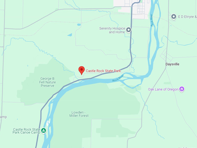 castle rock state park 10 map