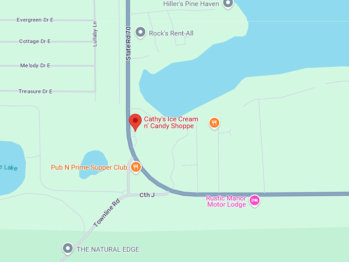 cathy's ice cream n' candy shoppe 10 map