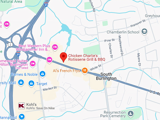 chicken charlie's rotisserie grill & bbq map