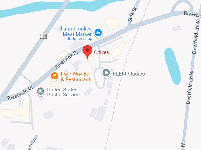 chives restaurant 10 map