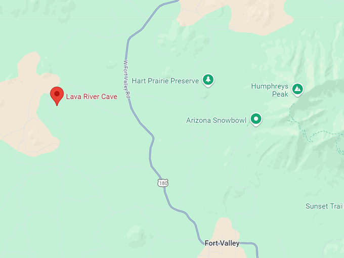 coconino lava river cave 10 map