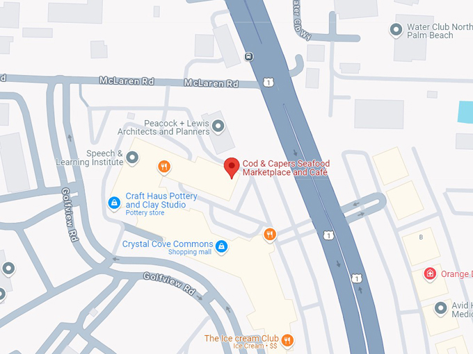 cod & capers seafood marketplace and caf&eacute; 10 map