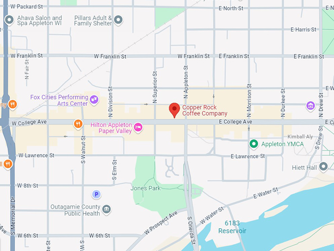 copper rock coffee company 10 map