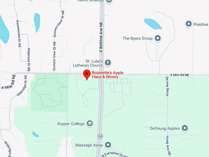 corn maze at robinette's apple haus & winery 10 map