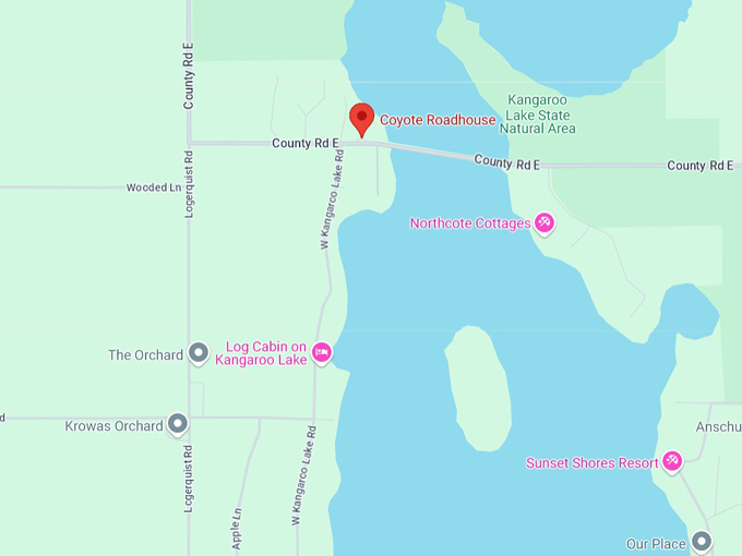 coyote roadhouse 10 map