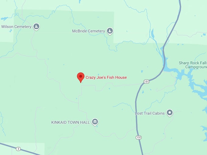 crazy joe's fish house map