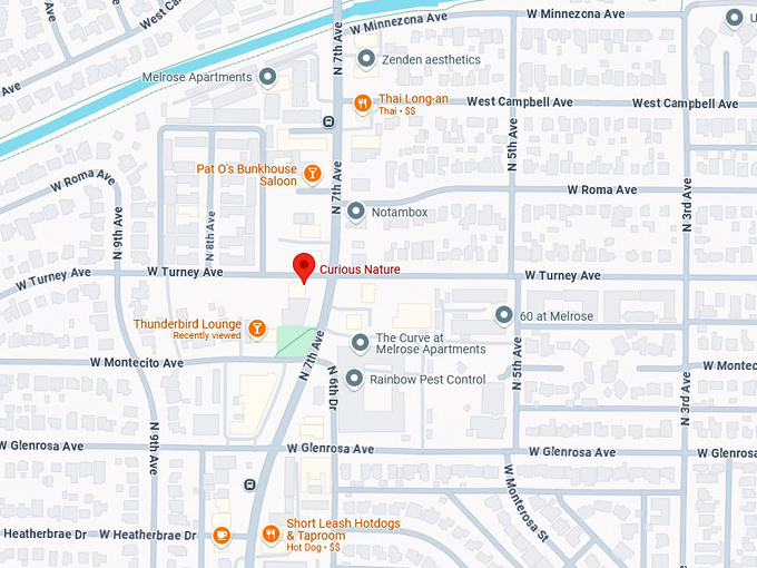 curious nature 10 map