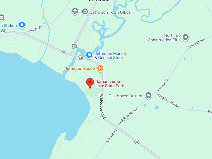 damariscotta lake state park 10 map
