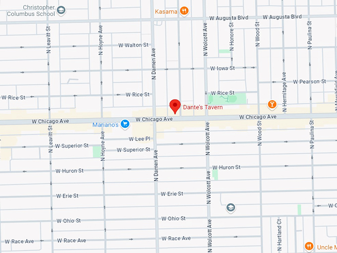 dante’s tavern 10 map