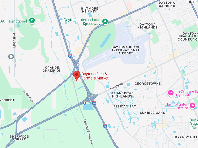 daytona flea & farmers market 10 map