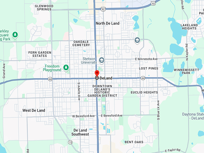deland, florida 10 map