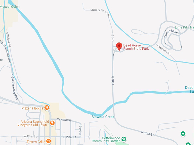 dead horse ranch state park 10 map