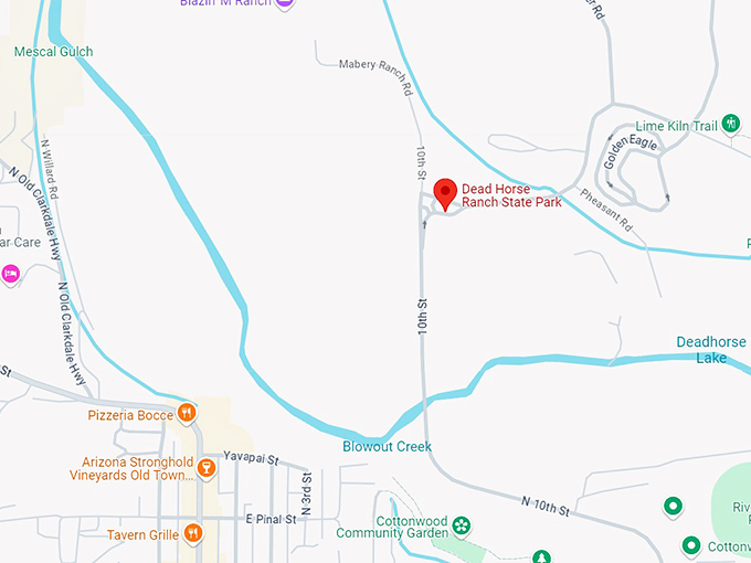 dead horse ranch state park 10 map