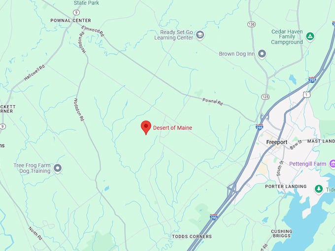 desert of maine 10 map