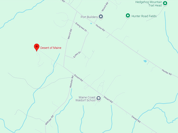 desert of maine 10 map