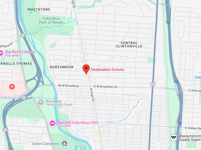 destination donuts 10 map