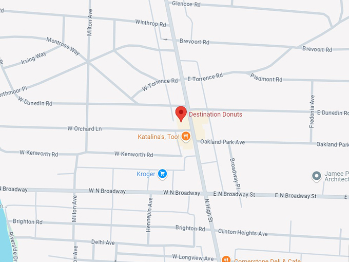 destination donuts 10 map