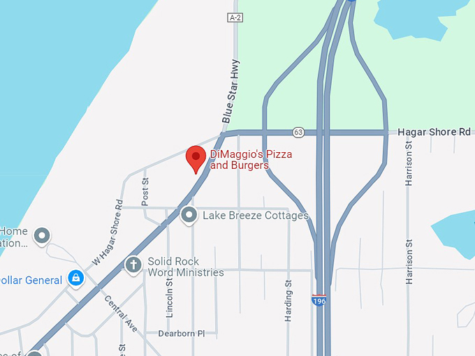 dimaggio's pizza and burgers 10 map
